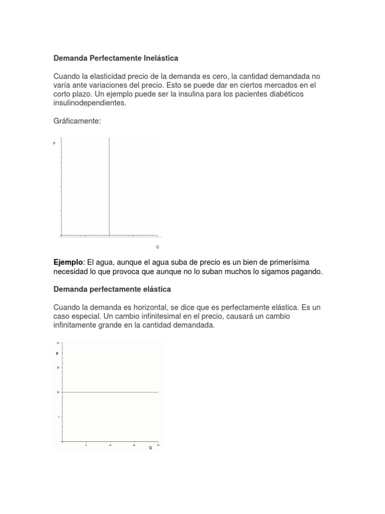 Demanda Perfectamente Inelástica | PDF