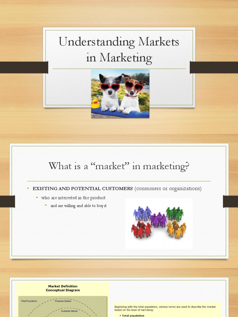 Understanding Markets in Marketing: Market Potential, Demand ...