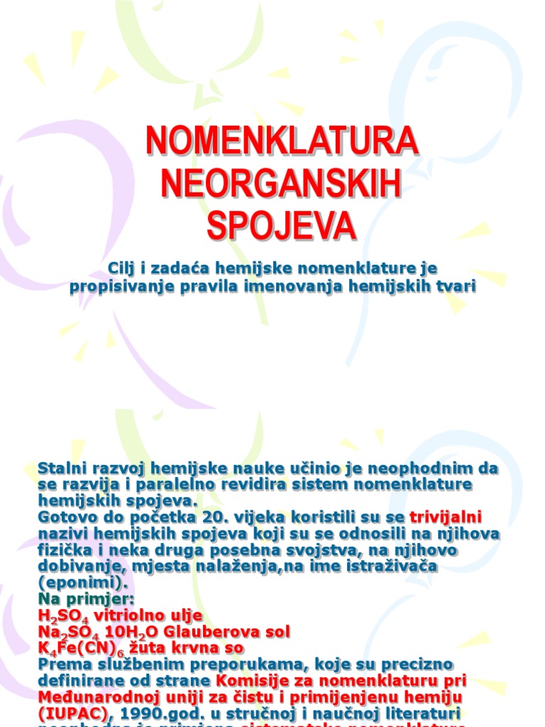 Nomenklatura Spojeva - 1 | PDF
