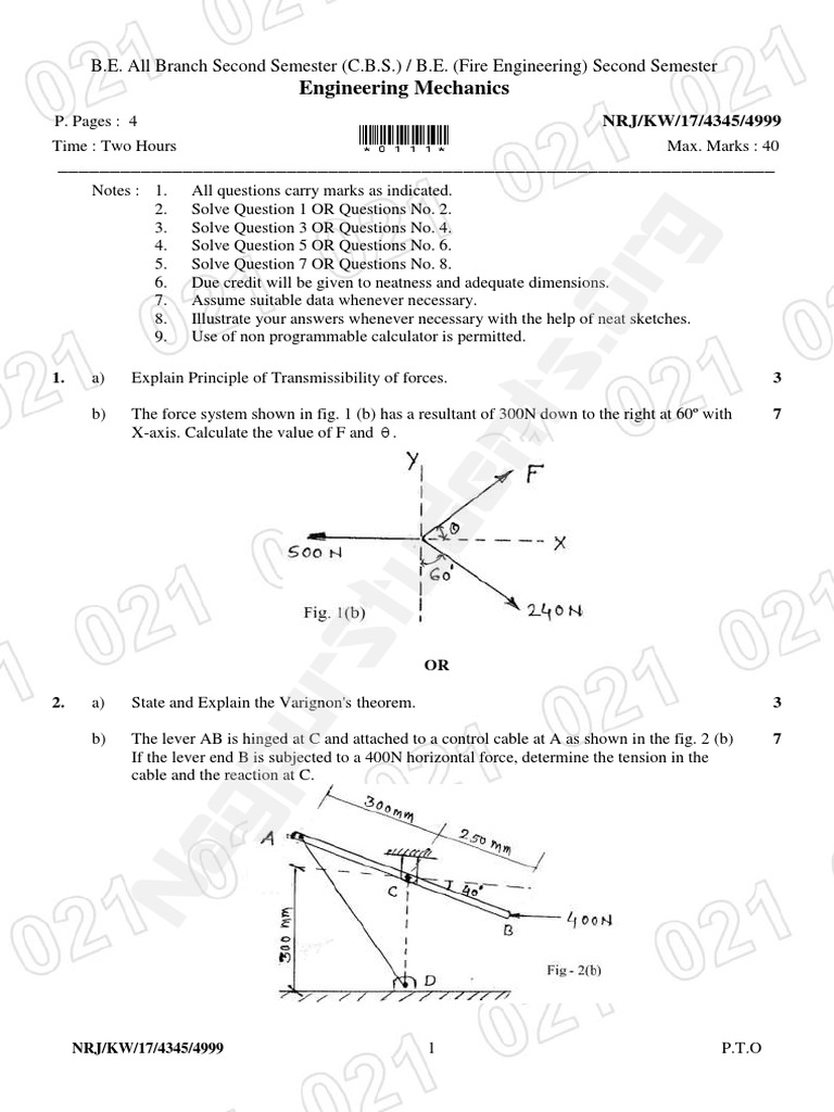 Engineering Mechanics | PDF | Force | Physical Quantities