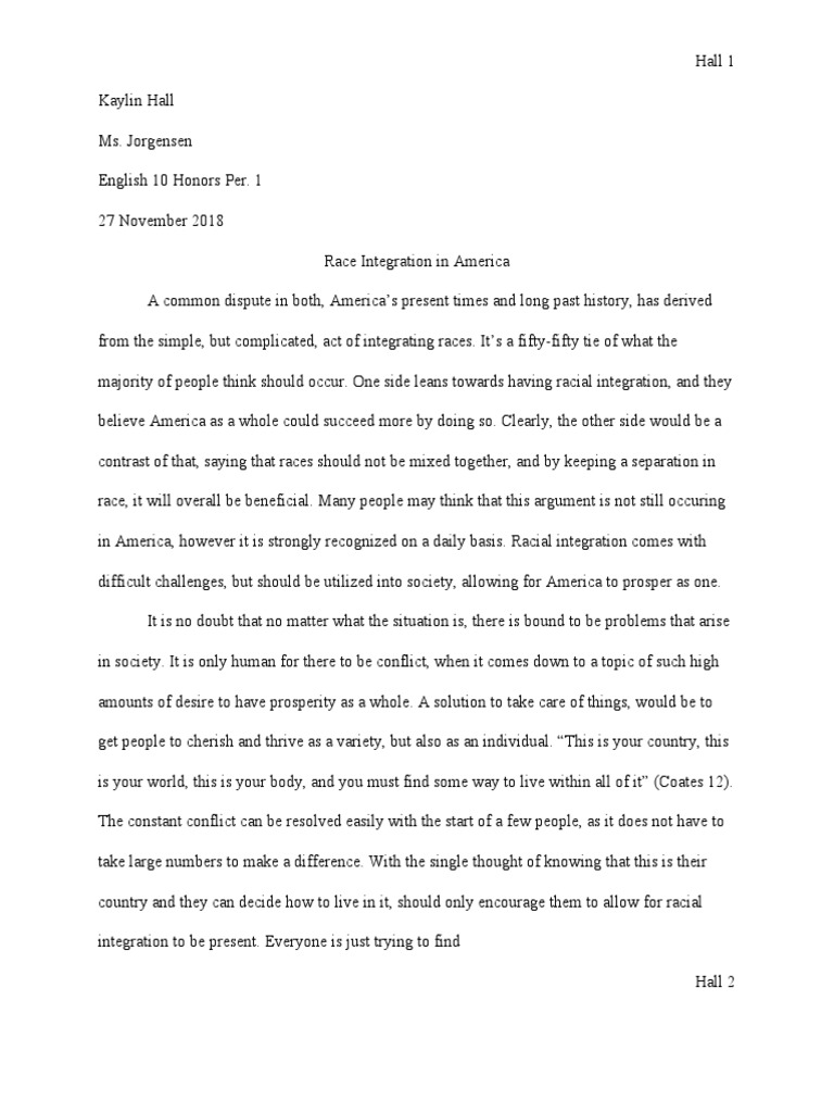 race essay-2 | Racial Segregation In The United States | Race (Human ...