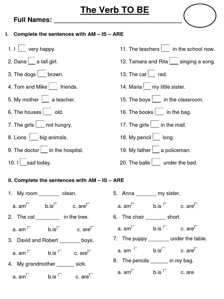 THE VERB TO BE3 Clase | PDF | Linguistics | Syntax