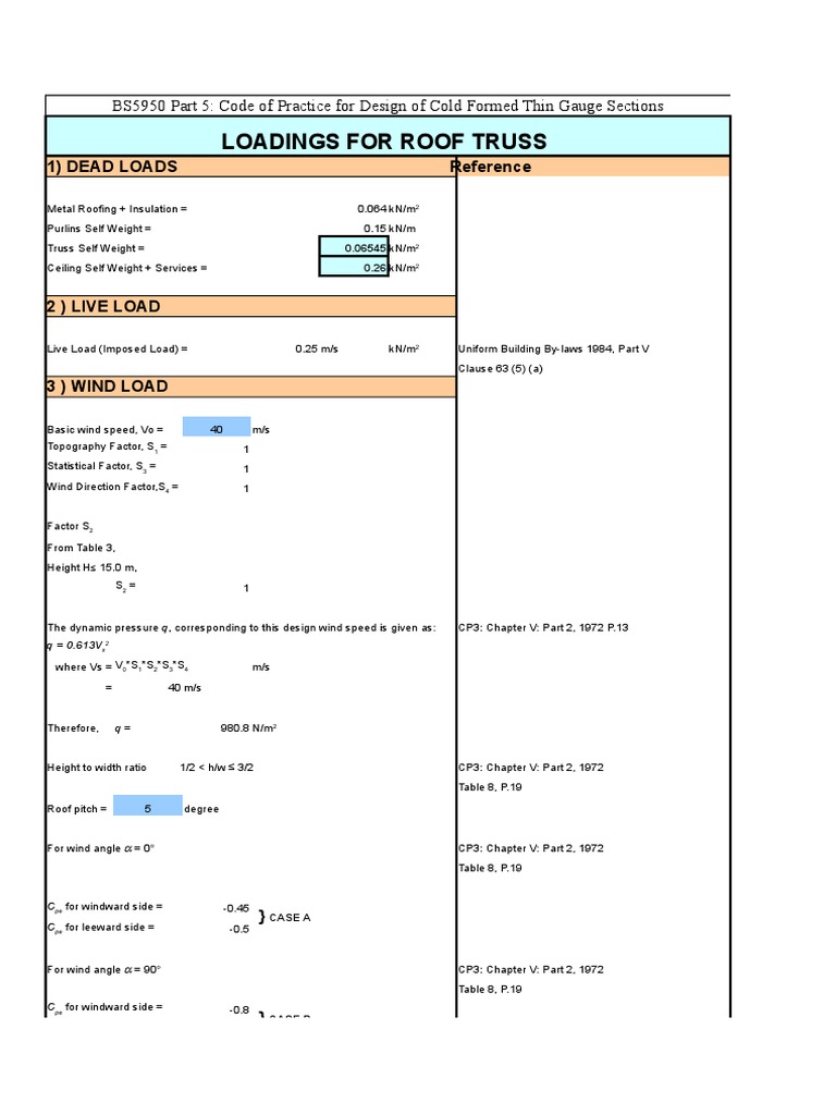 Wind Load Calculation | PDF | Windward And Leeward | Structural Engineering