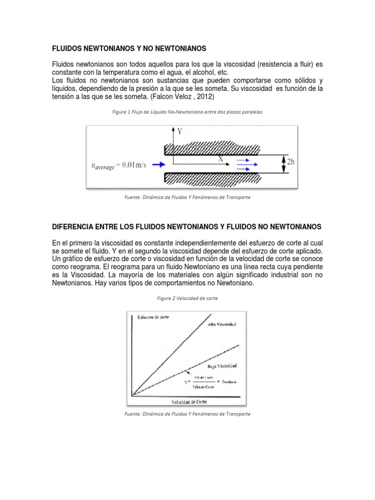 Fluidos Newtonianos y No Newtonianos | PDF