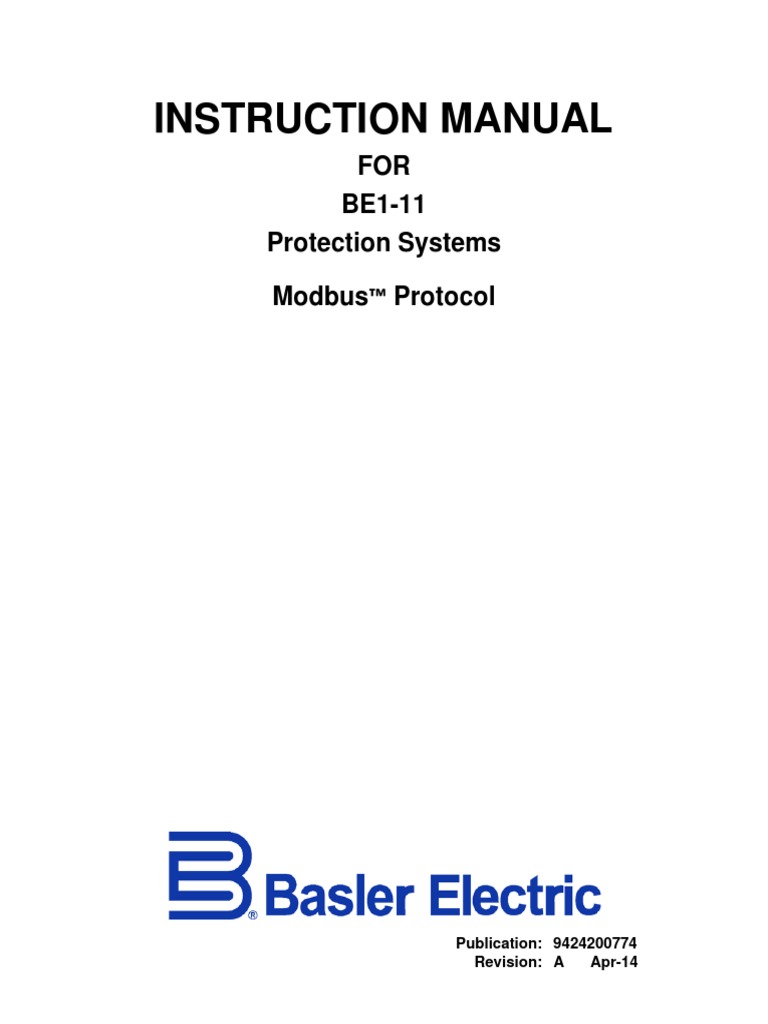 BE1-11 Modbus PDF | PDF | Integer (Computer Science) | Internet Protocol Suite