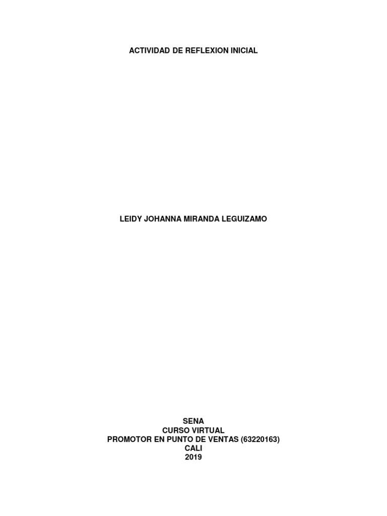 Actividad de Reflexion Inicial | PDF | Queso | Publicidad