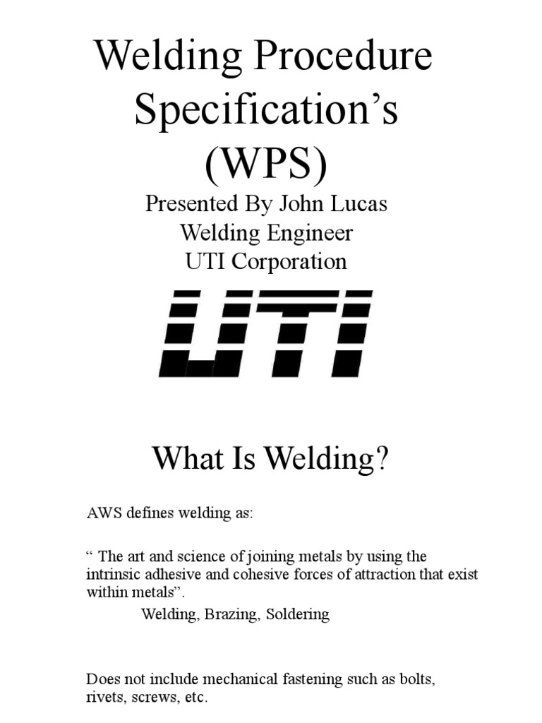 Welding Procedures by John Lucas | PDF | Welding | Construction