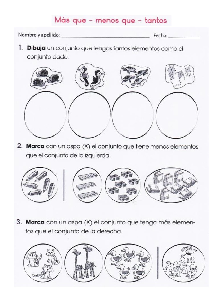 Más Que Menos Que Hoja De Trabajo 50+ Resta Y Patrones De Uno Menos