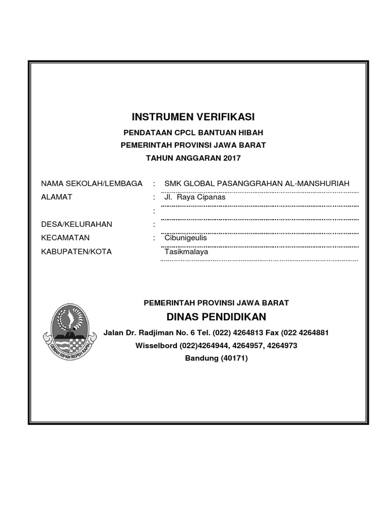 Instrumen Verifikasi | PDF