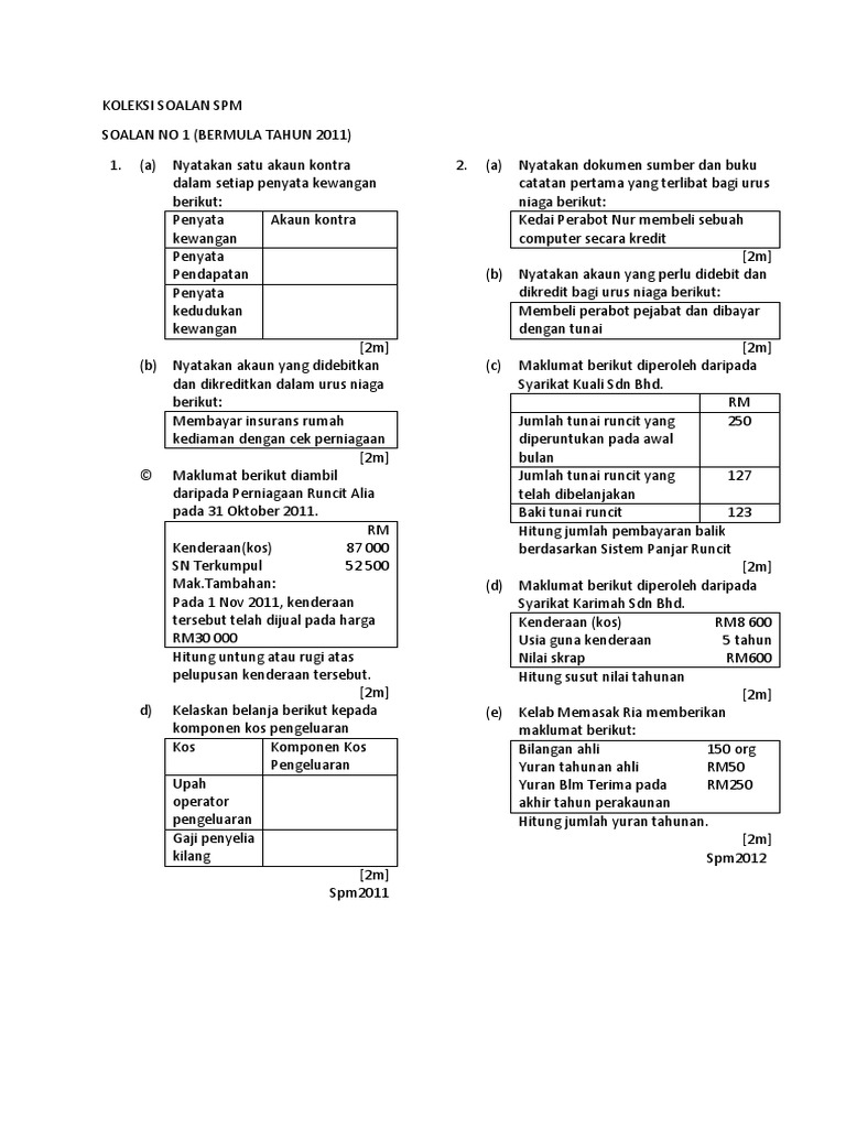 K2 Soalan No 1 | PDF