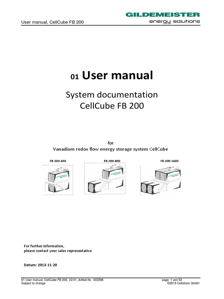 01 - FB200 User Manual, 003396, EN, 2013-11-20, V2.01 PDF | PDF ...