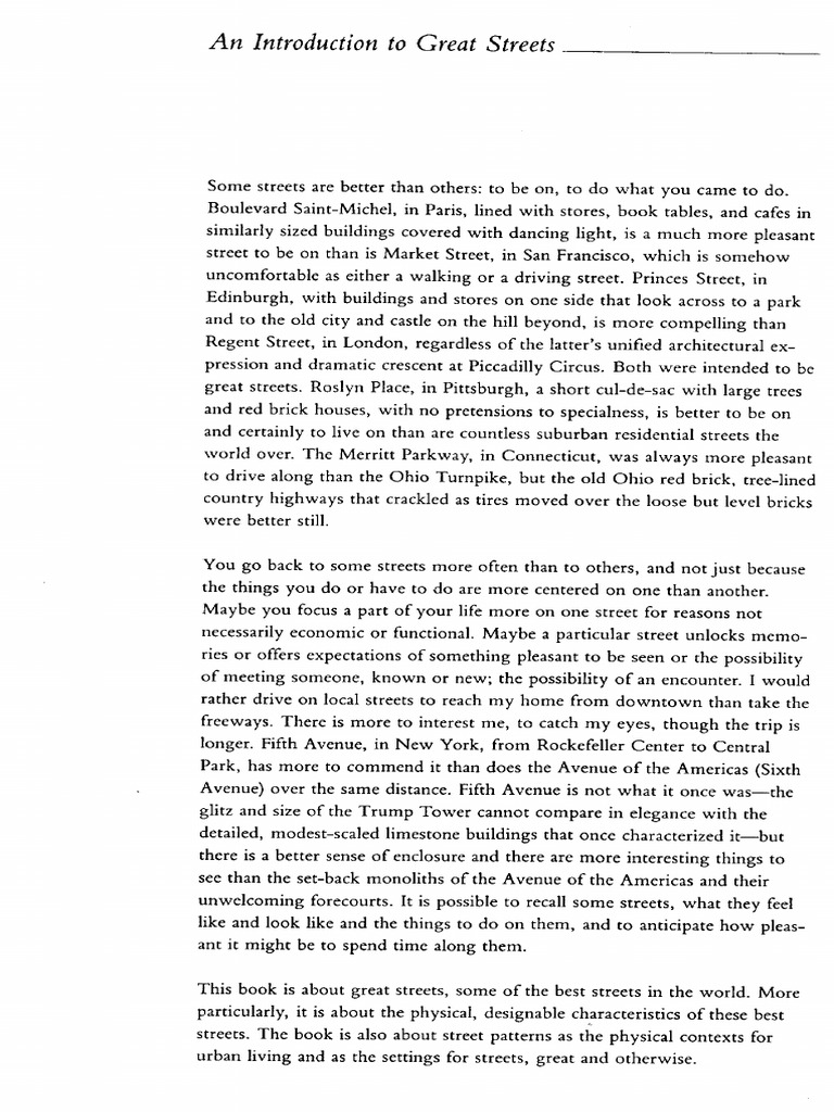 Jacobs Great Streets | PDF