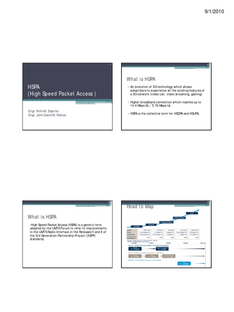 Hspa (High Speed Packet Access) | Download Free PDF | High Speed Packet Access | Broadcast ...