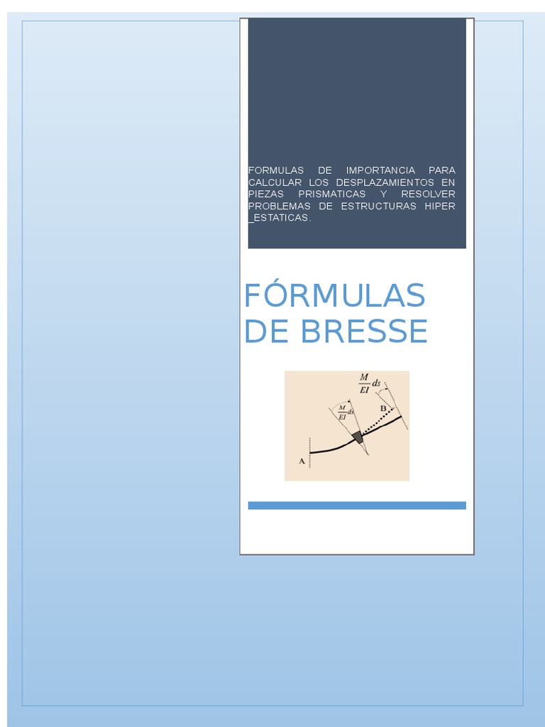 Ecuaciones de Bresse en Estructuras | PDF | Estrés (Mecánica) | Viscosidad