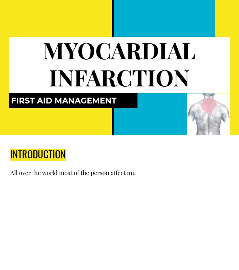 Myocardial Infarction: First Aid Management | PDF