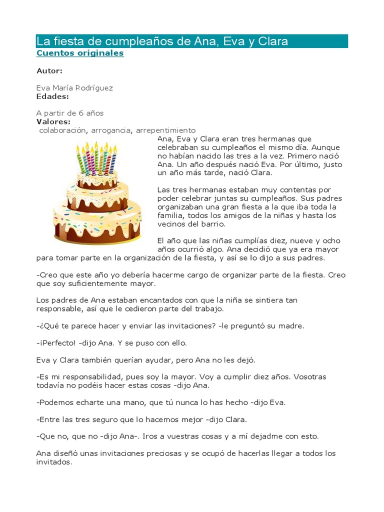 La Fiesta de Cumpleaños de Ana | PDF | Gatos | León