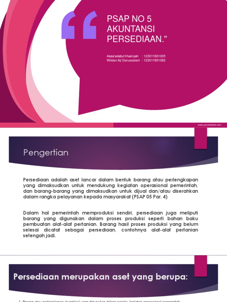 Psap No 5 Persediaan | PDF