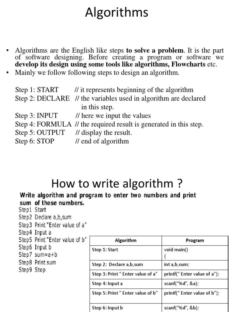 Algorithmsand Flowchart | PDF | Algorithms | Software Engineering