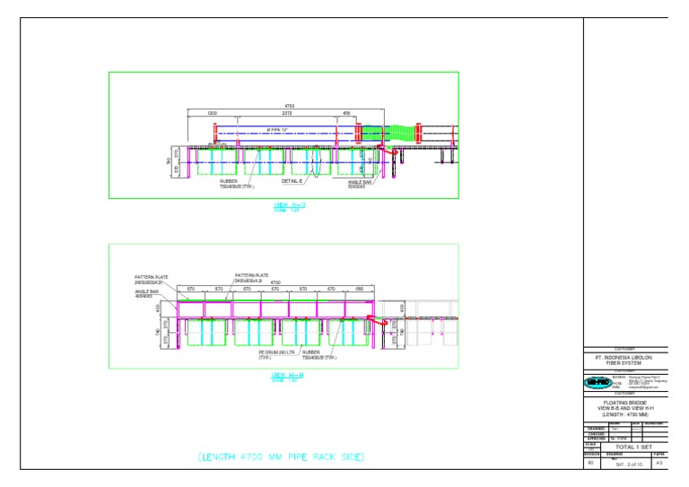 Detail-E: Angle Bar 50X50X5 Rubber 730x400x5t (TYP.) | PDF