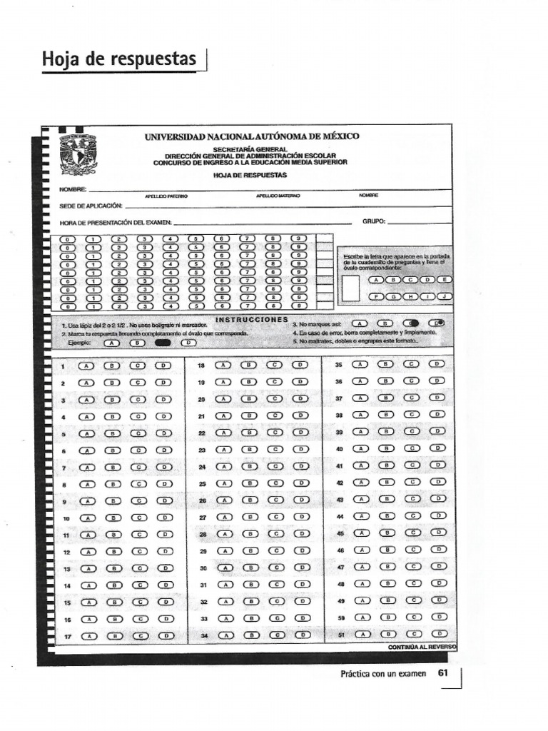 Hoja de respuestas. Unam.pdf