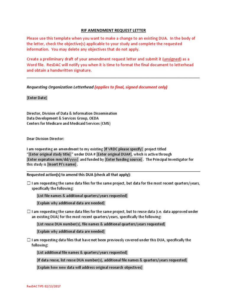 Tips - RIF Request Letter | PDF | Information Technology | Computing