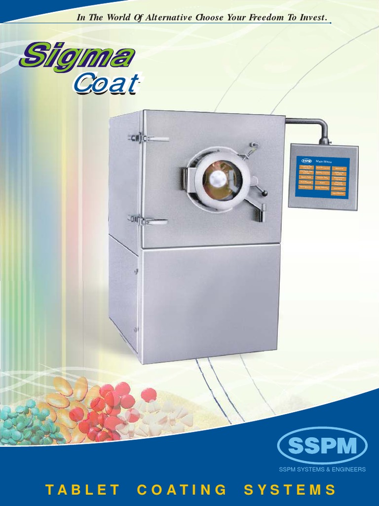 Sigma Autocoater | PDF | Manufactured Goods | Mechanical Engineering