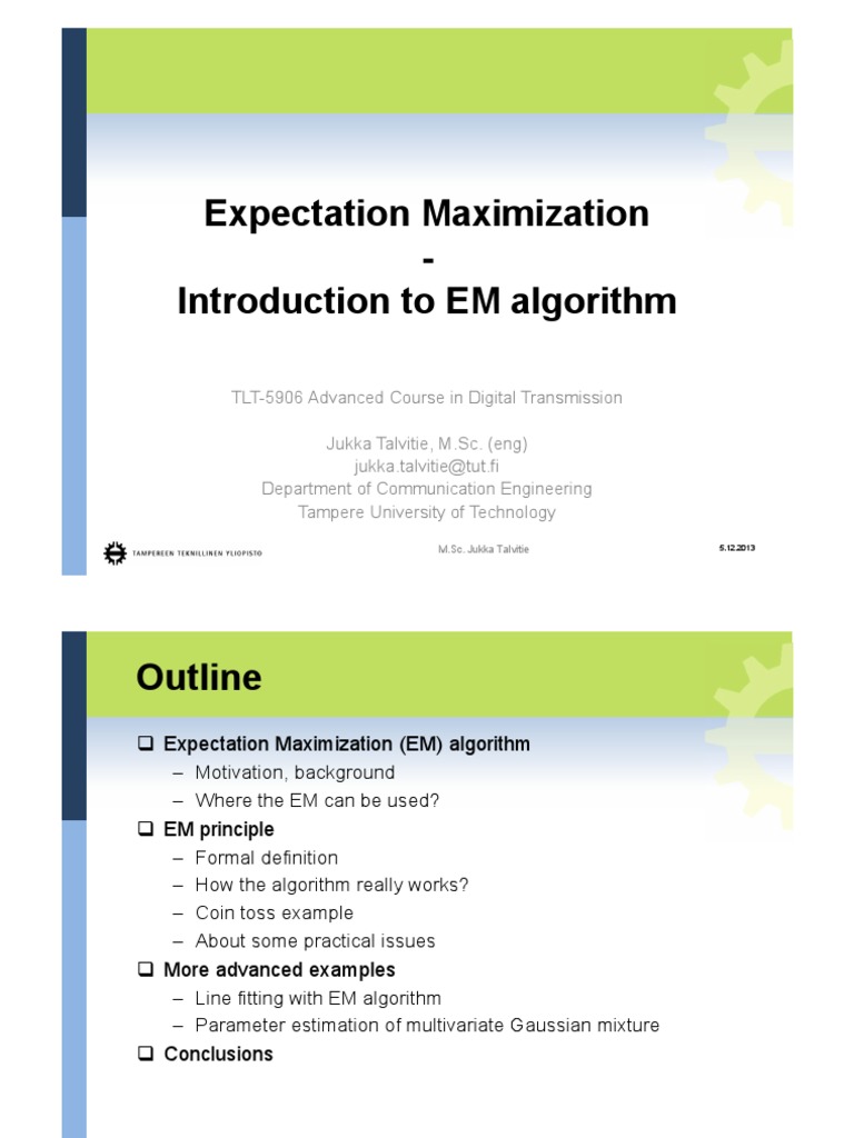 EM Presentation 2013 | PDF | Statistical Analysis | Teaching Mathematics