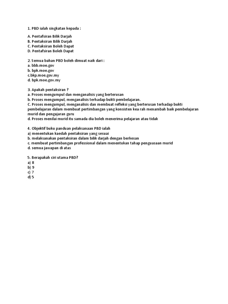 Soalan Plickers | PDF