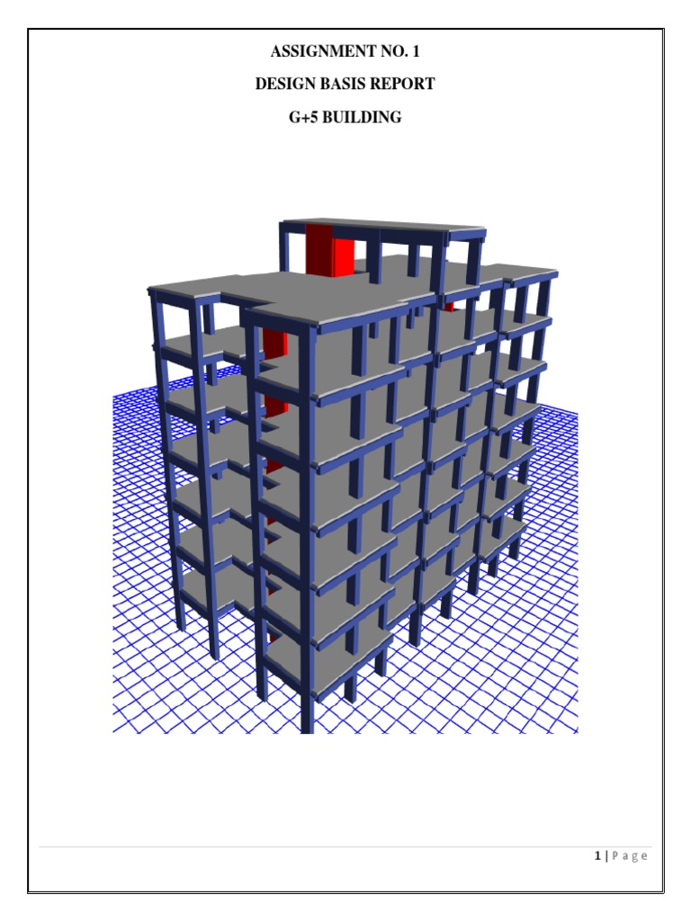 Assignment No. 1 Design Basis Report G+5 Building | PDF | Structural ...