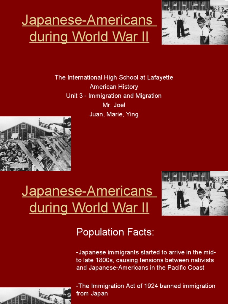 Japanese-Americans in WWII History | PDF | Internment Of Japanese ...