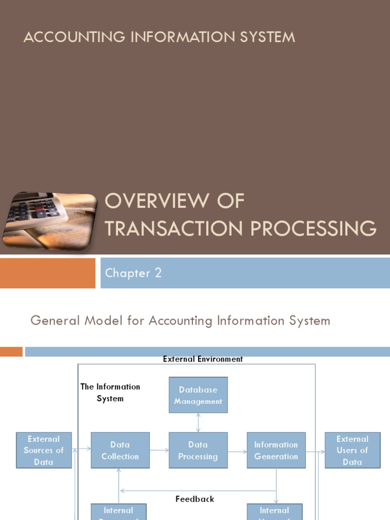 Accounting Information System: Overview of Transaction Processing | PDF ...