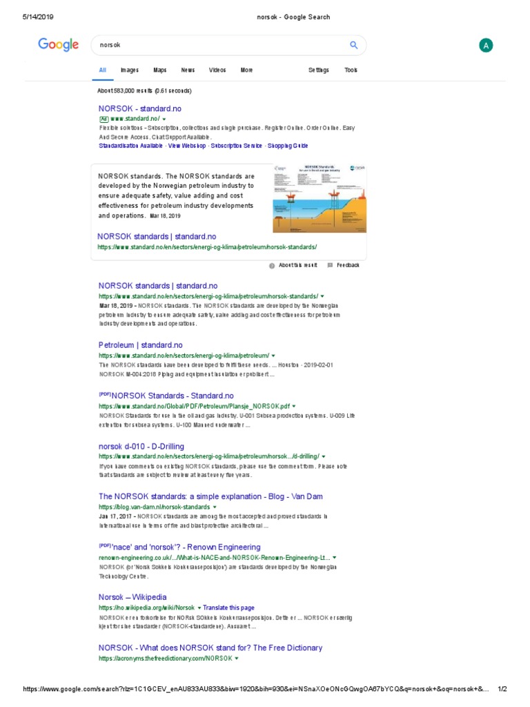 An Overview of NORSOK Standards for the Petroleum Industry | PDF ...