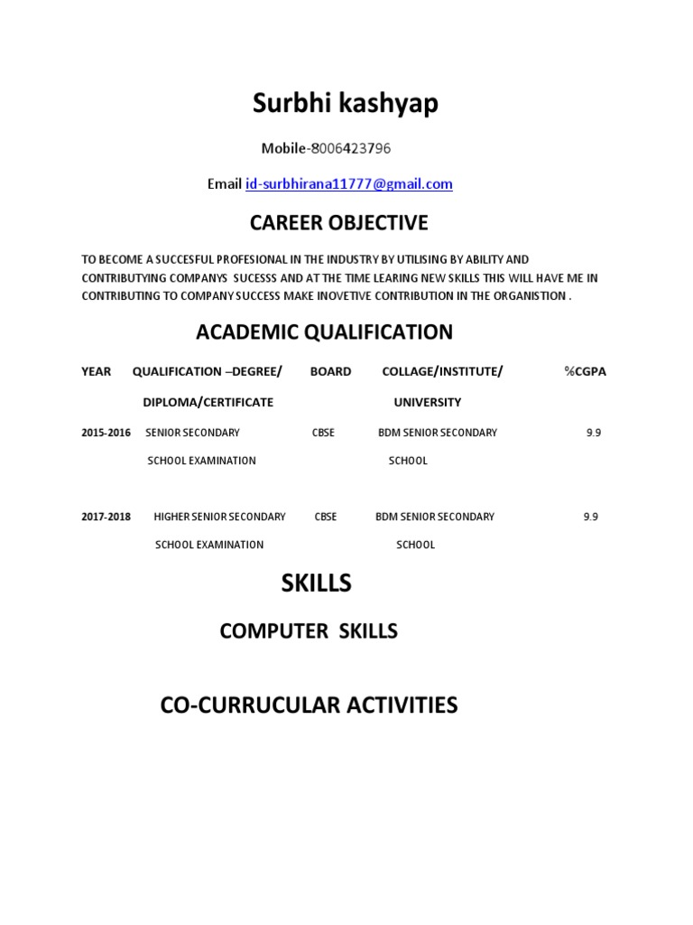 Surbhi Kashyap | PDF