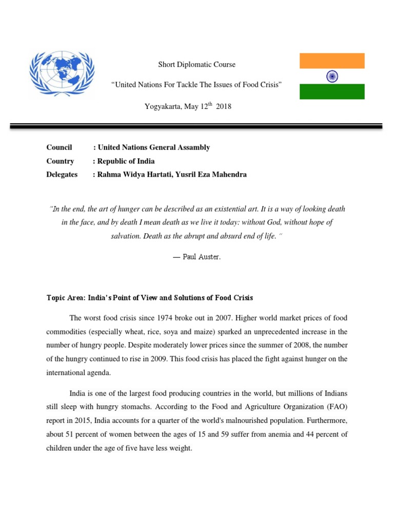 Pospap-Republic of India | PDF | Famine | Foods