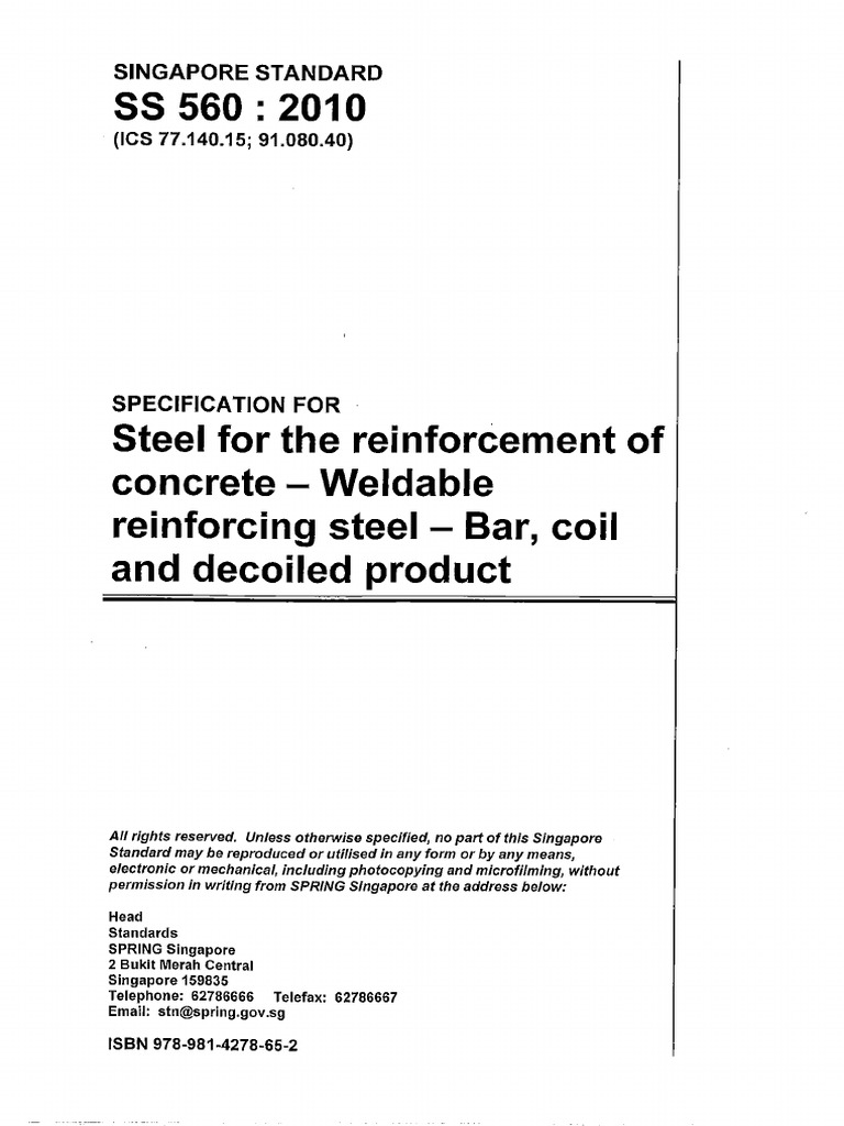 SS560 Rebar | PDF