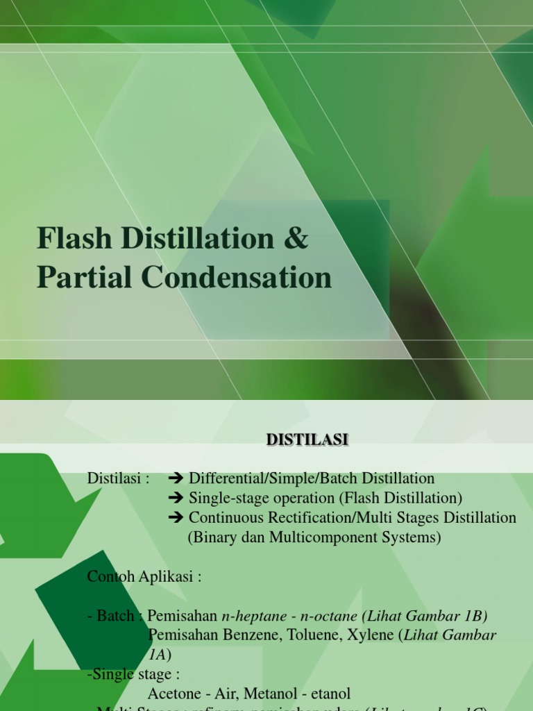 Flash Distillation PDF | PDF