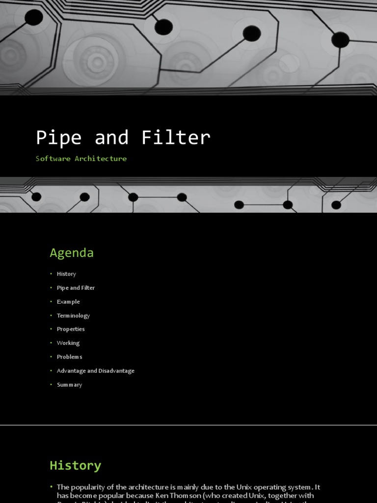 Pipe and Filter | PDF | Computer Architecture | Systems Engineering