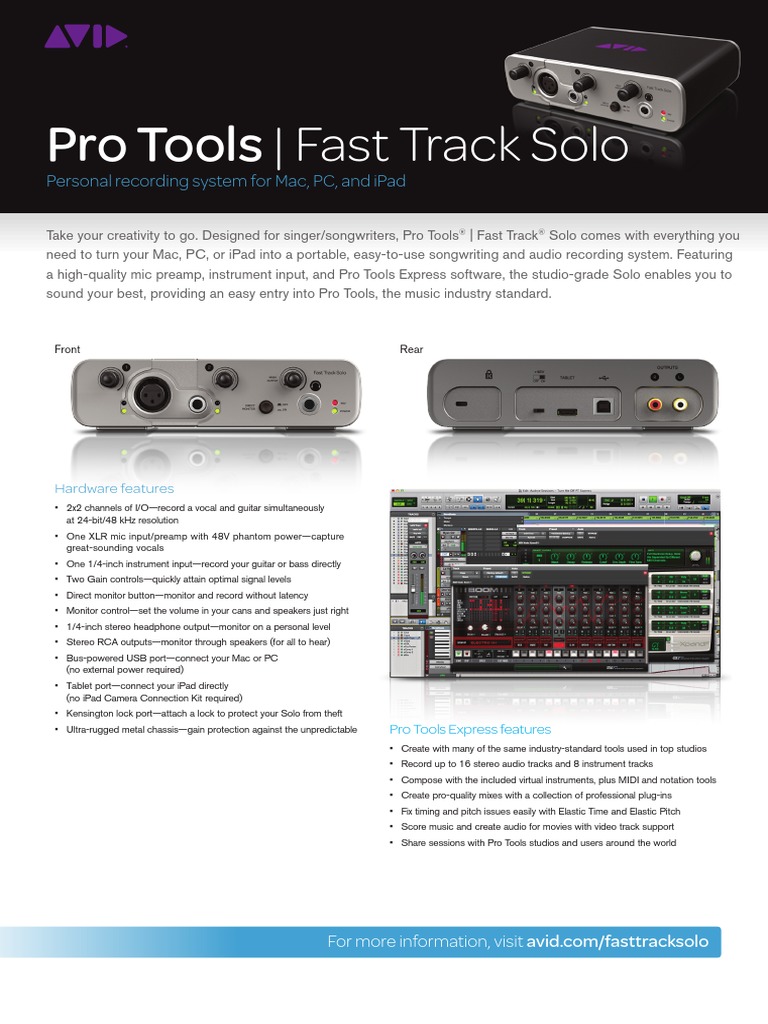 Avid Fast Track So Lod Sena 4 | PDF | Ios | I Pad