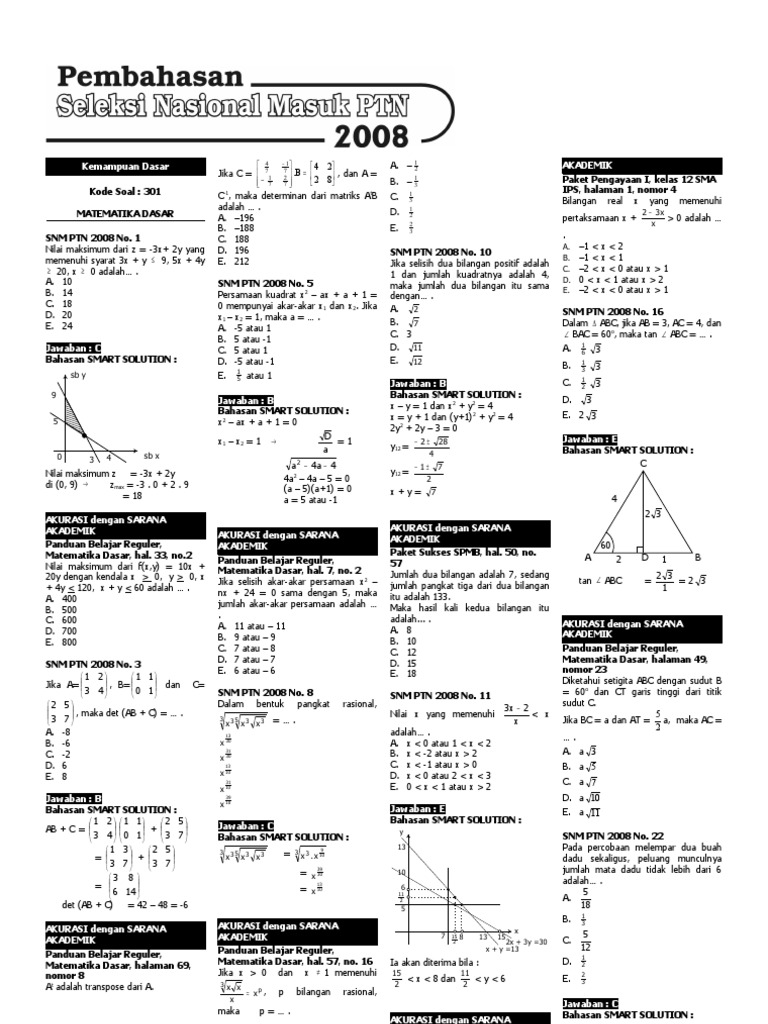 Matematika Dasar | PDF