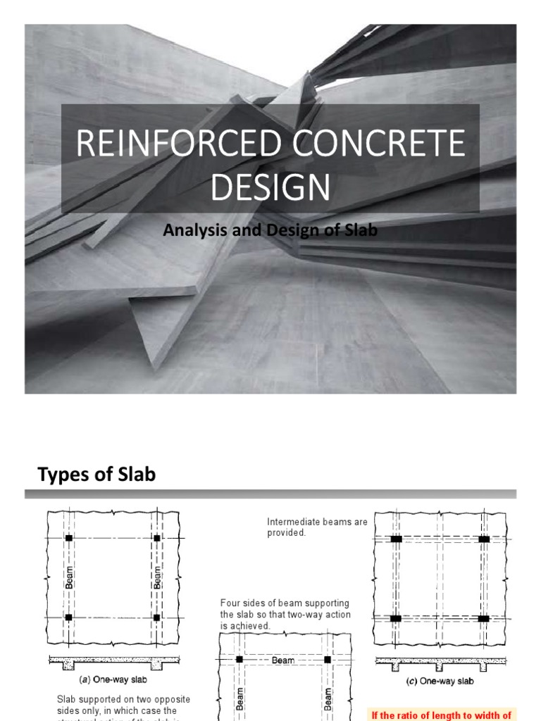RCD One Way Slab | PDF | Beam (Structure) | Column