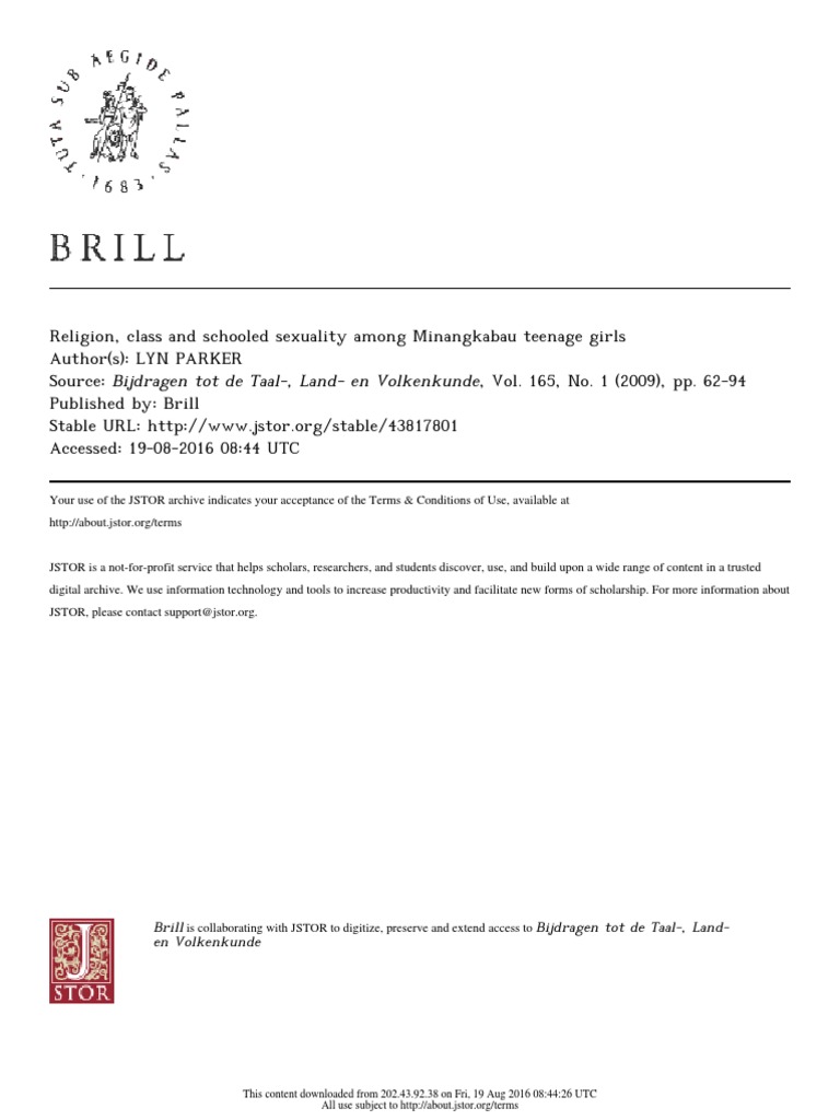 Ms Suzie Article Minangkabau Girls Pdf Sex Education Gender