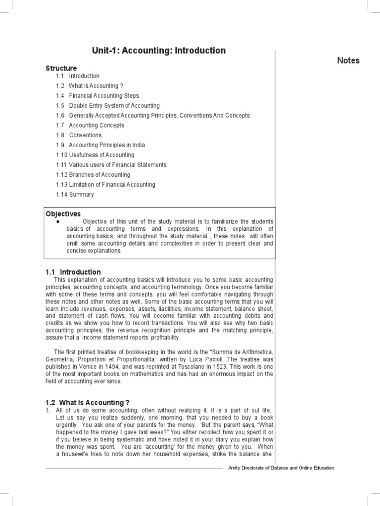 Introduction to Accounting Basics | PDF | Debits And Credits | Accounting