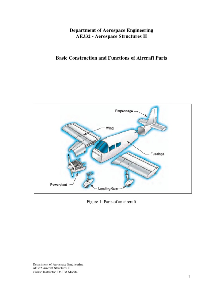Aircraft Parts and Functions Overview | PDF | Spar (Aeronautics) | Aircraft