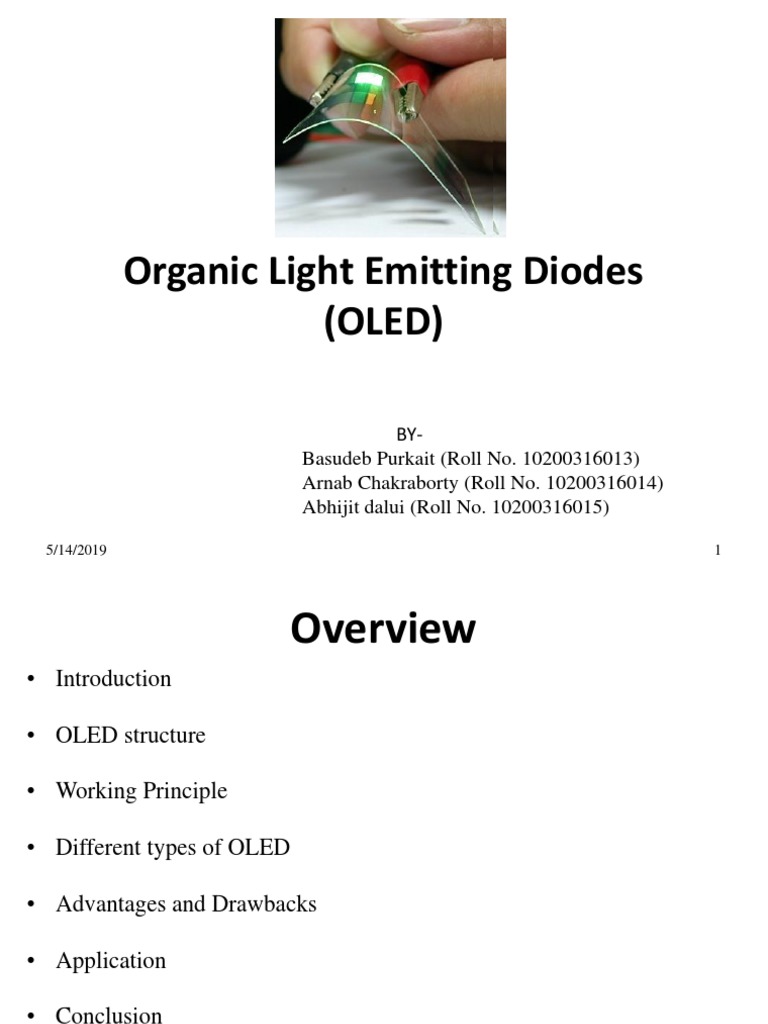 Organic Light Emitting Diodes | PDF | Oled | Liquid Crystal Display