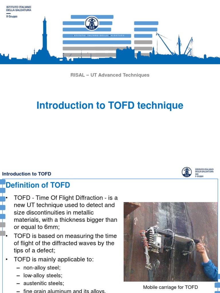 01 - Introduction To TOFD (2018) | PDF | Waves | Nondestructive Testing