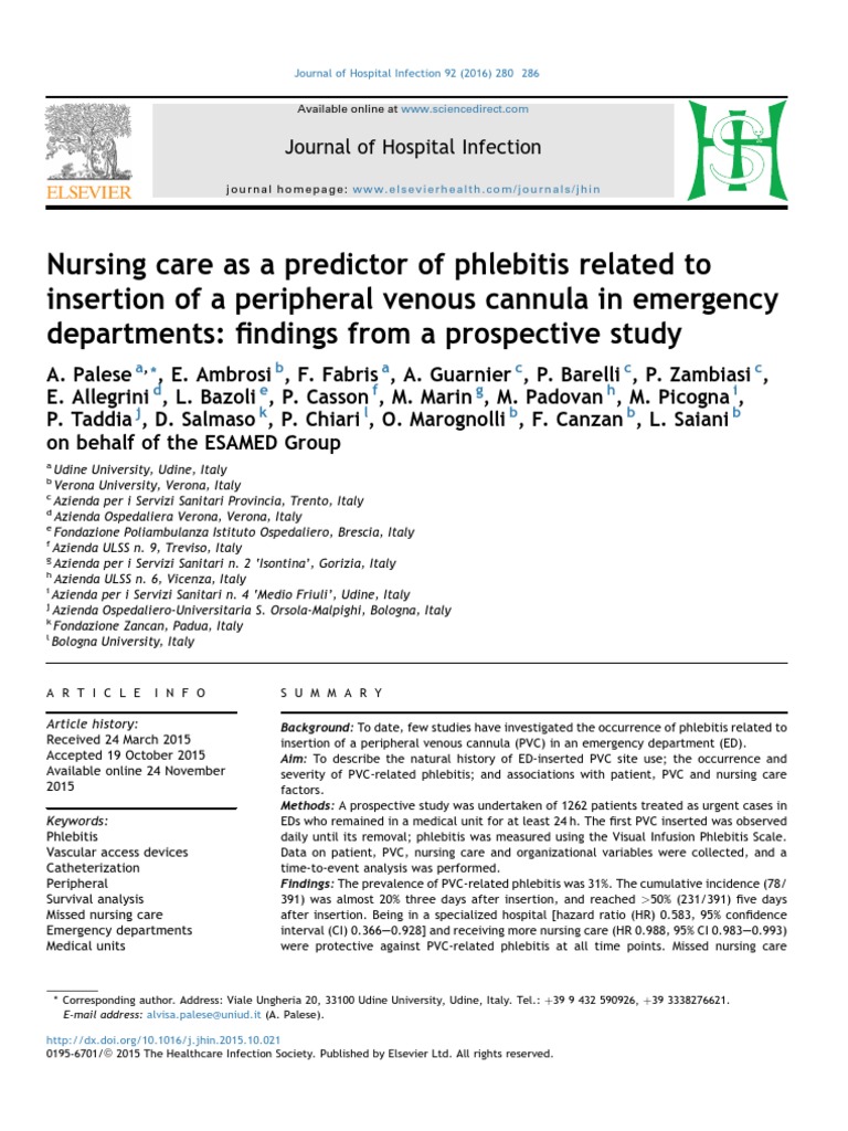Plebitis | PDF | Data Analysis | Nursing