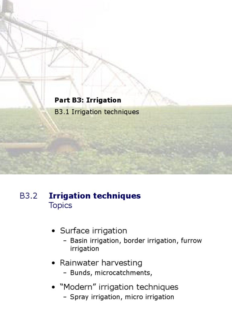 Irrigation | PDF | Irrigation | Natural Resource Management