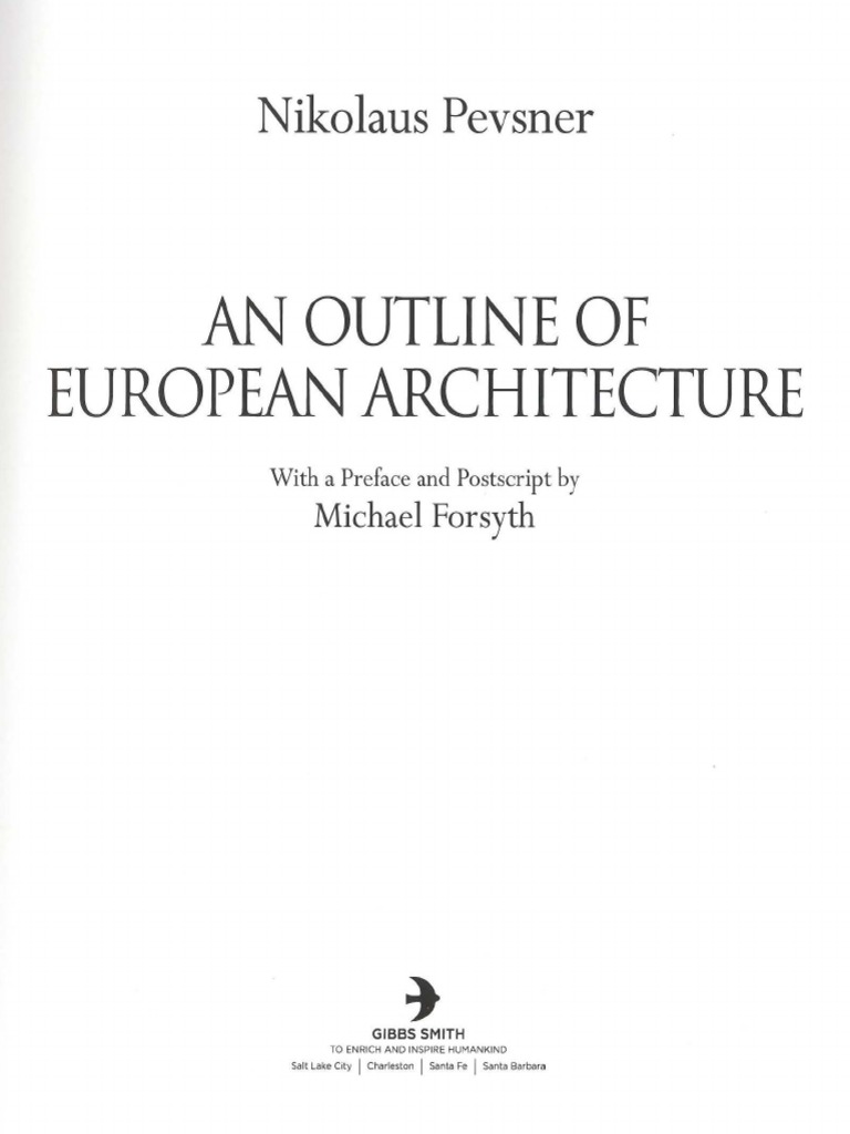 Nikolaus Pevsner - An Outline of European Architecture PDF | PDF ...