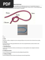 Especialidad Desarrollada Nudos y Amarras | PDF | Cuerda | Nudo