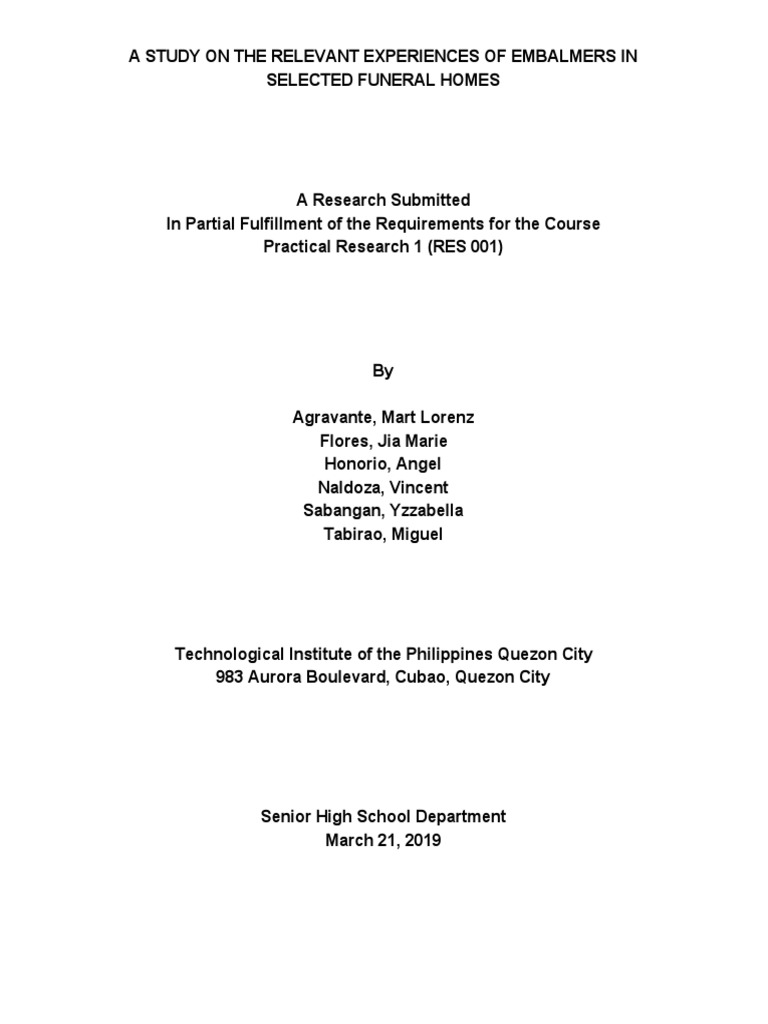 Stem Research Paper | PDF | Cadaver | Mummy